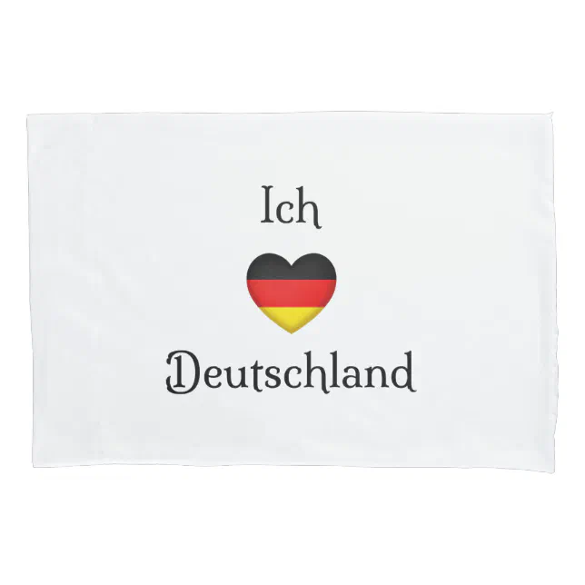 "I heart Germany" "Ich Liebe Deutschland" Pillow C Kissenbezug | Zazzle.de