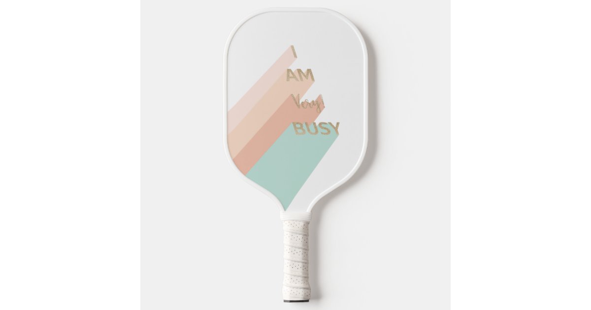 Ich bin sehr beschäftigt, Pickleball-Retro-Streife Pickleball Schläger ... Ich bin sehr beschäftigt, Pickleball-Retro-Streife Pickleball Schläger ...