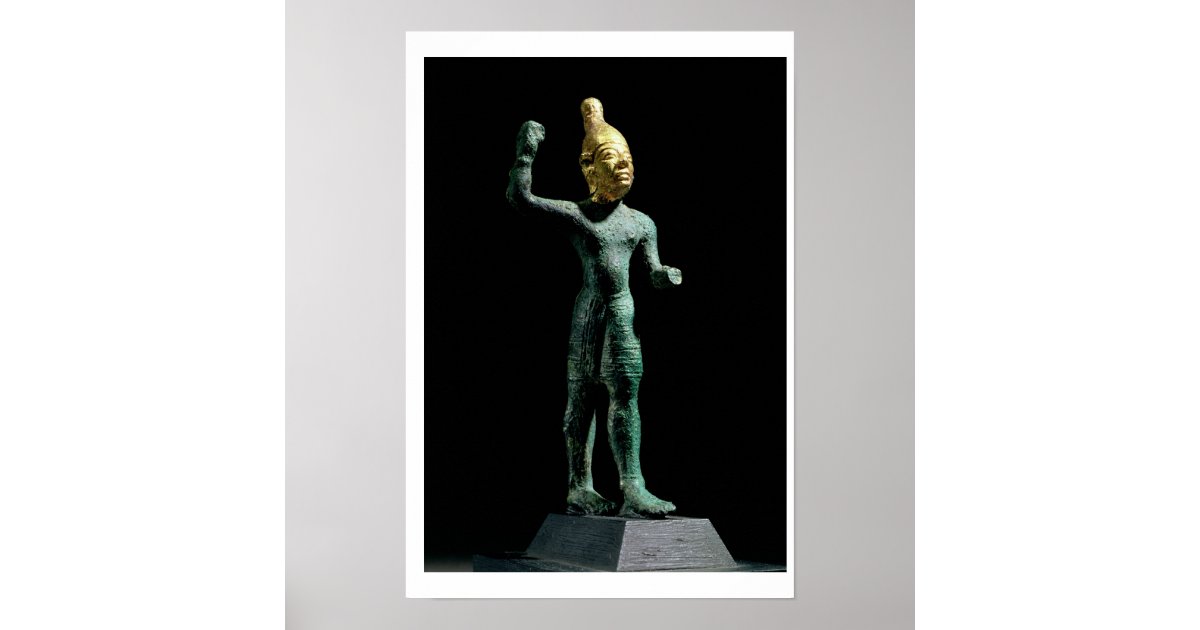Idol vom Sturmgott Baal aus Syrien, Bronzezeit Poster | Zazzle.de