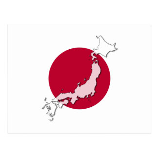 Japanische Flagge Postkarten | Zazzle.de