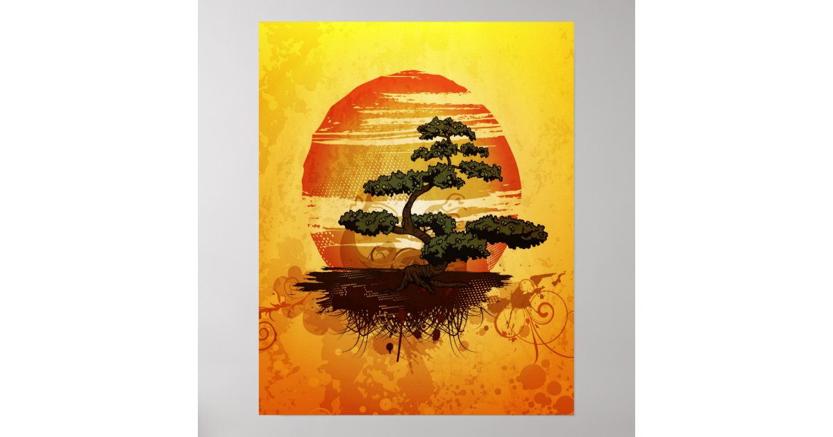 Japanese Bonsai Tree Poster | Zazzle.de