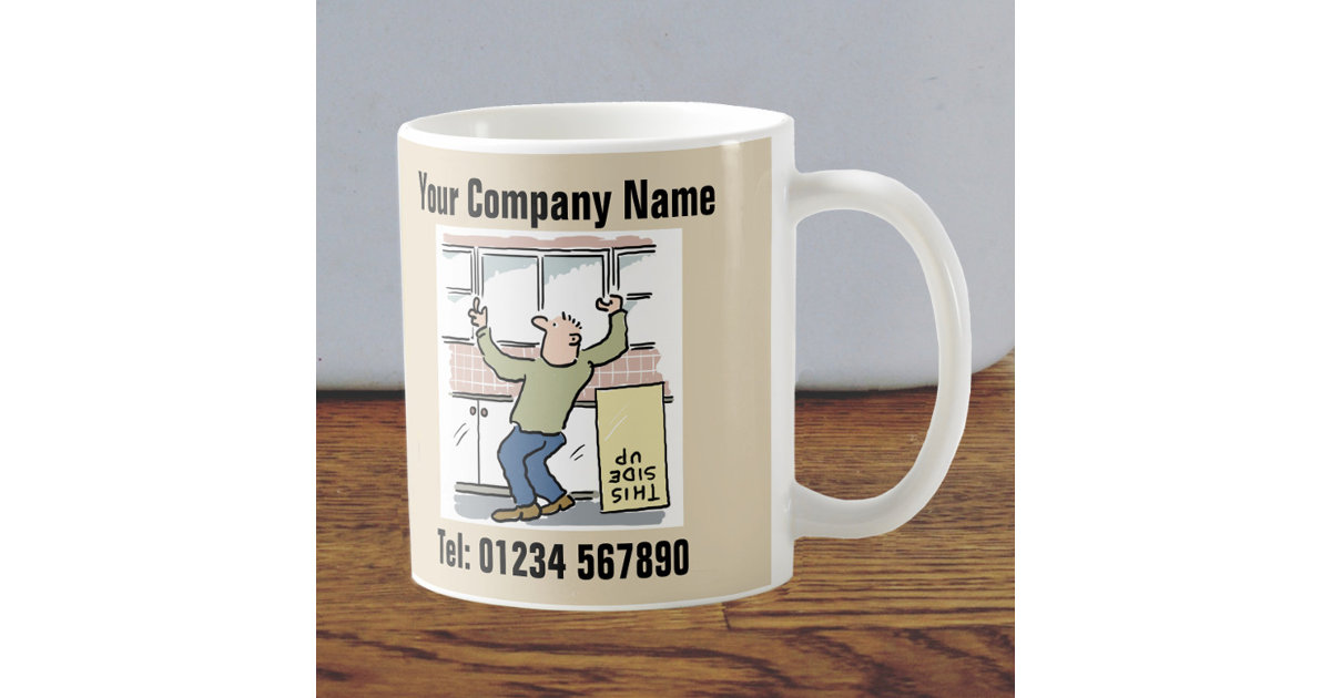 Joiner & Kitchen Fitter Cartoon Tasse | Zazzle.de