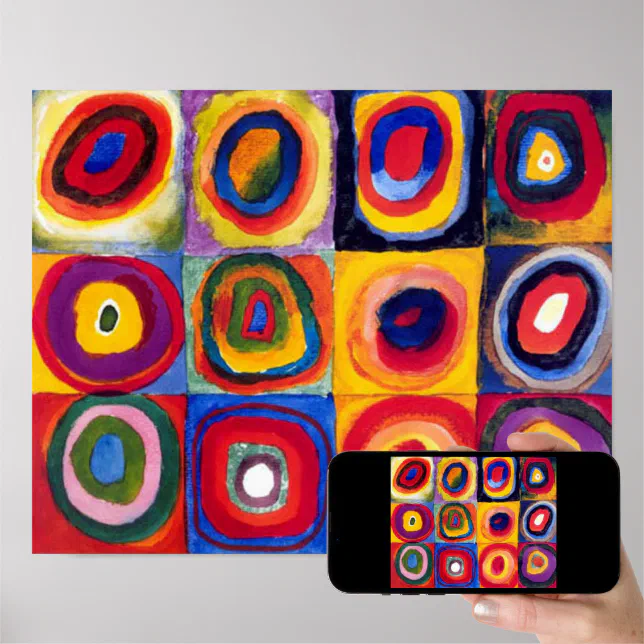 Kandinsky Concentric Circles Fine Art Poster | Zazzle.de