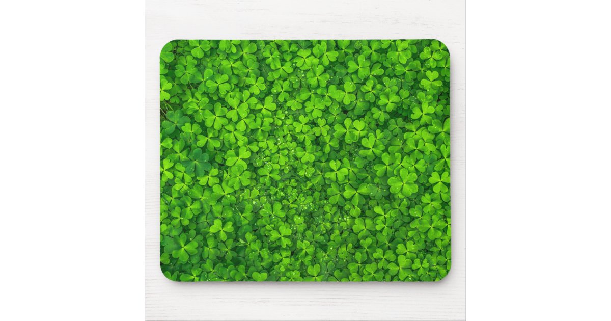 Kleeblatt Clovers Green Irish Symbol Irland Mousepad | Zazzle.de
