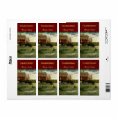 Landschaft mit Rotkäppchen Weinflasche | Zazzle.de