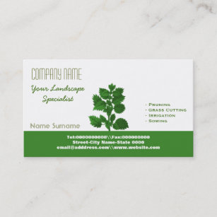 Gartenbau Visitenkarten | Zazzle.de