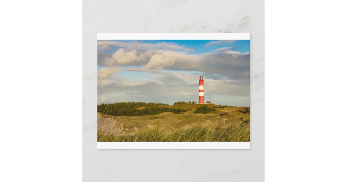 Leuchtturm auf der Nordseeinsel Amrum Postkarte | Zazzle.de