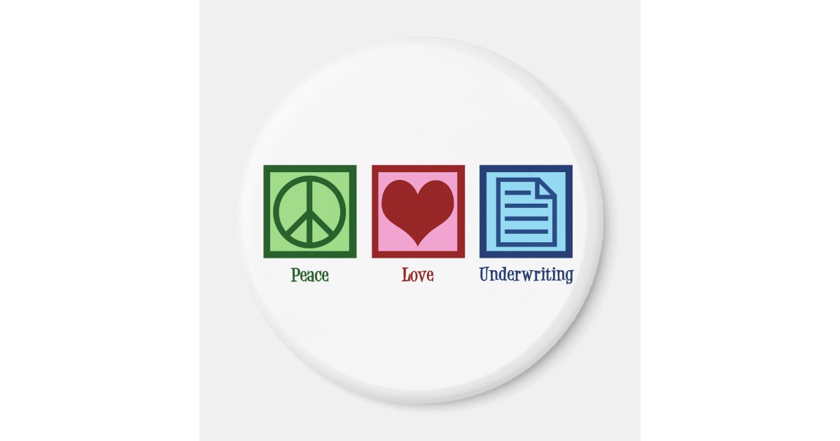 Liebe für Frieden Magnet | Zazzle.de