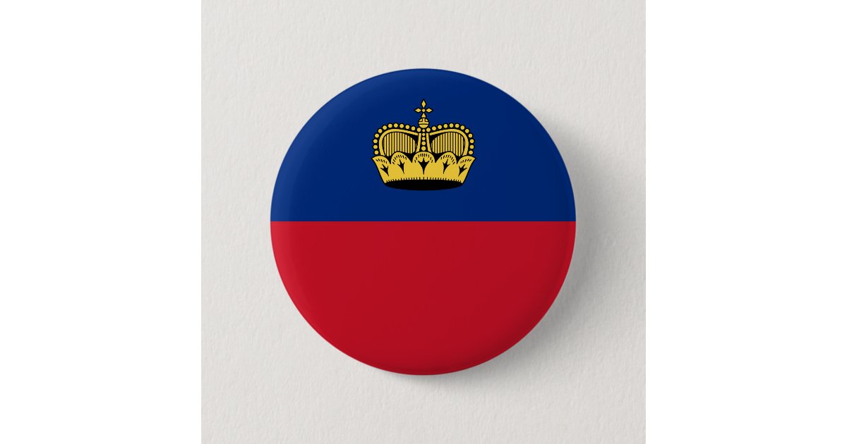 Liechtenstein-Flagge Button | Zazzle.de