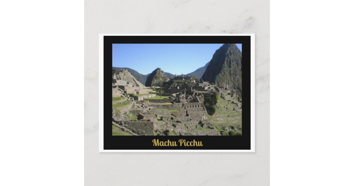 Machu Picchu Peru Postcard Postkarte | Zazzle.de