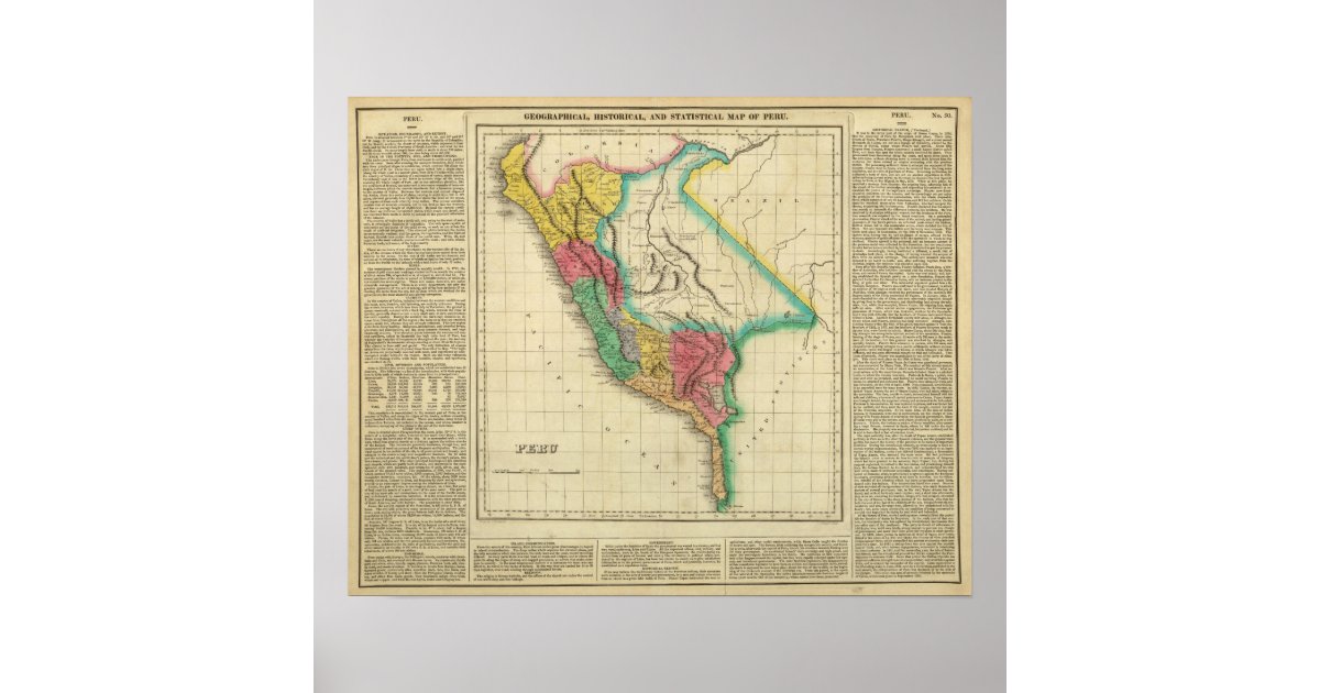 Map Of Peru Poster | Zazzle.de