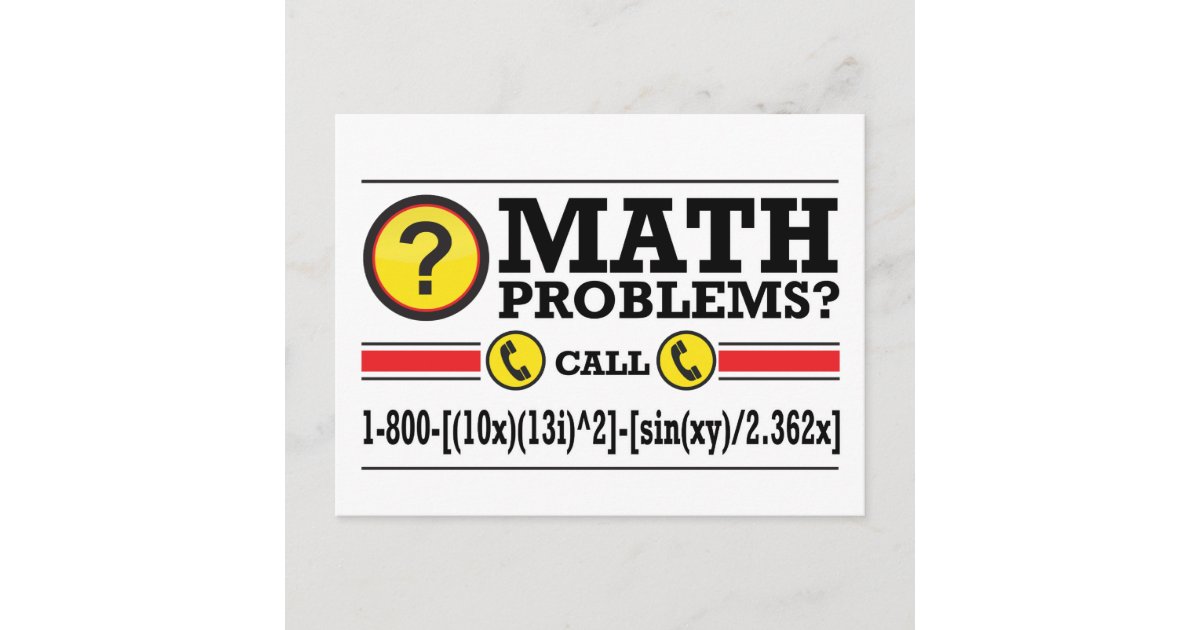 Math Tutoring Humor Gift Postkarte | Zazzle.de