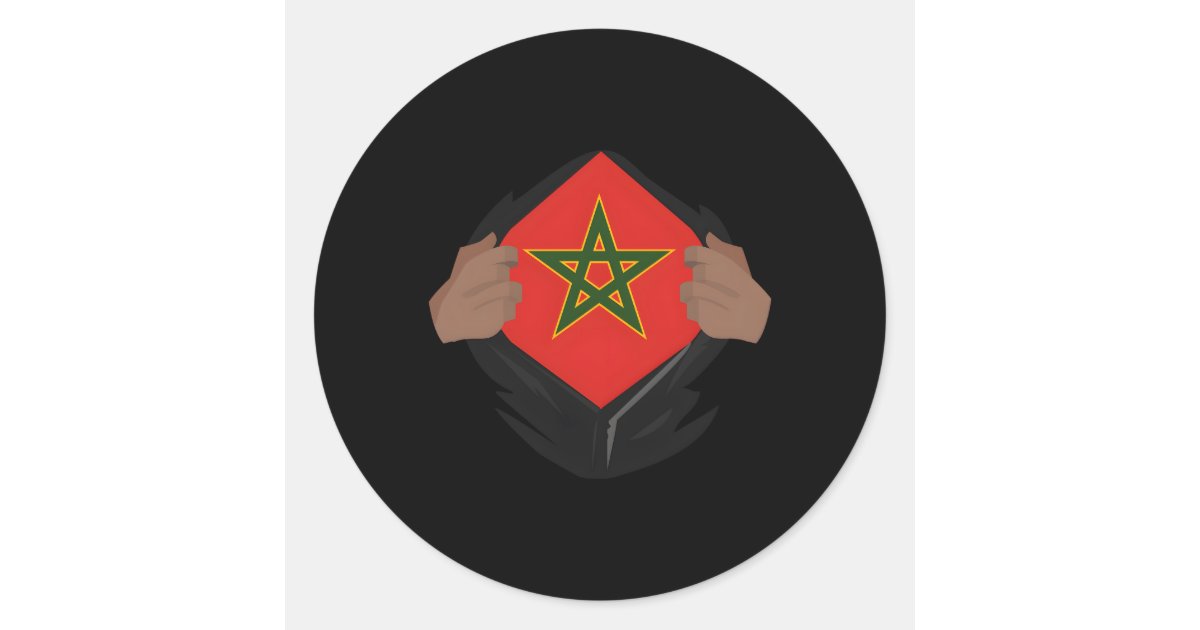 maurisch in meiner DNA Proud Moors Flag Stolz maur Runder Aufkleber ...