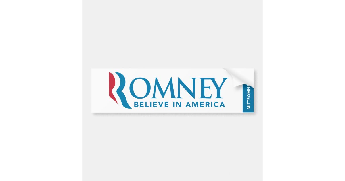Mitt Romney Logo glauben an Amerika-Autoaufkleber Autoaufkleber | Zazzle.de
