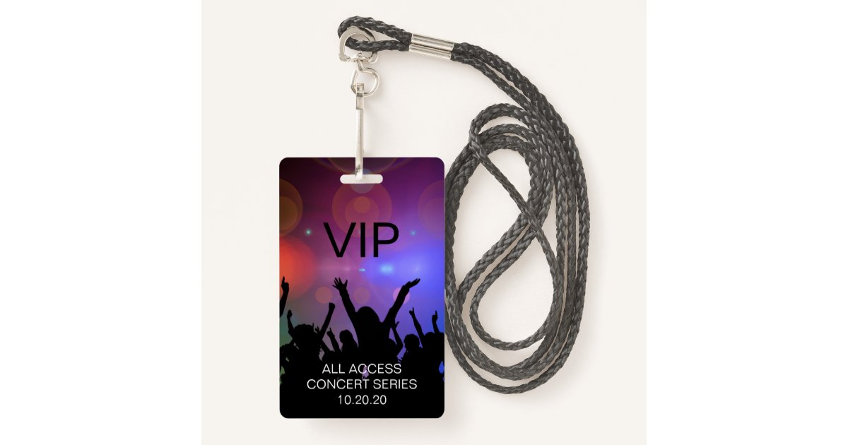 Modernes VIP All Access Concept Pass Abzeichen Ausweis | Zazzle.de