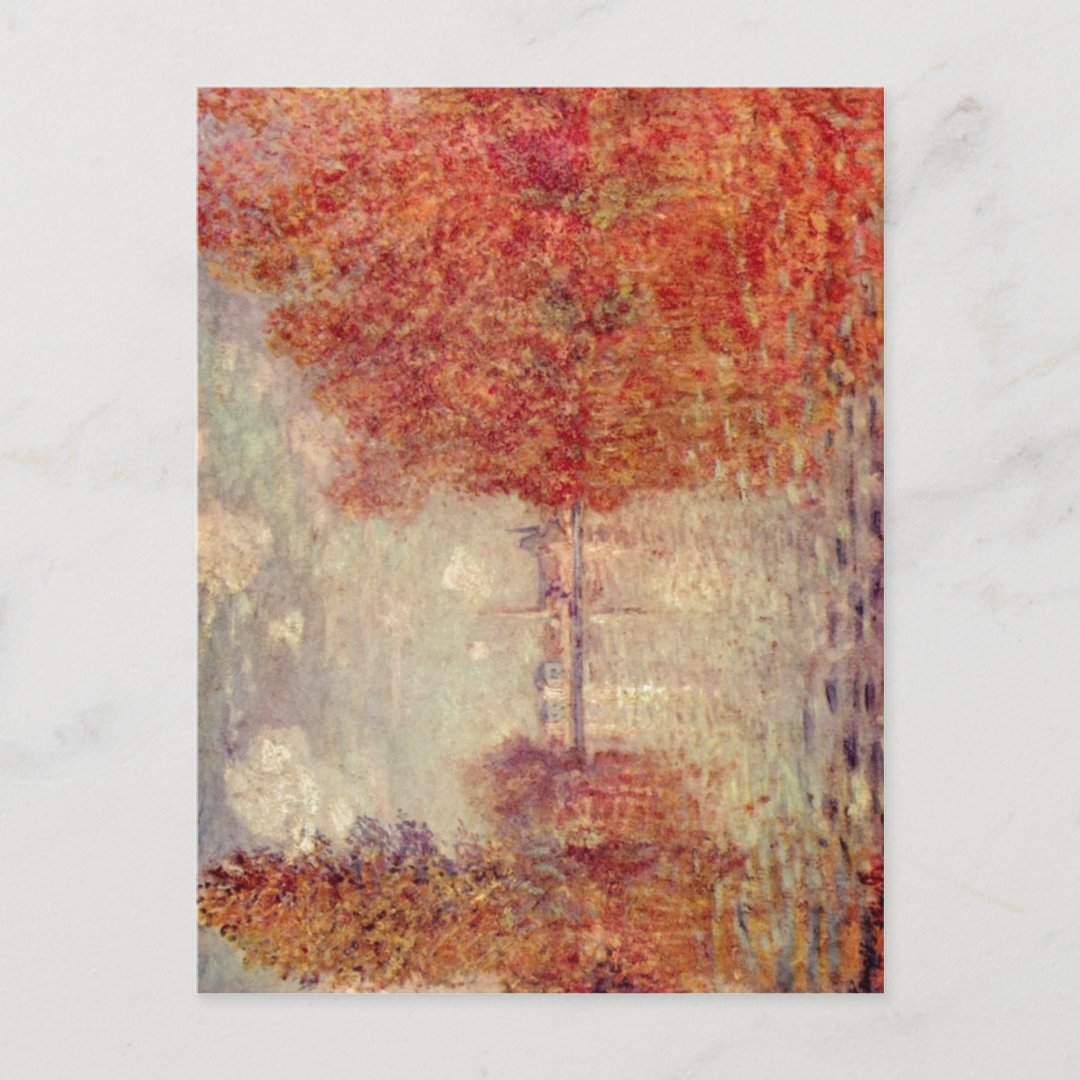 Monet, Claude Herbst in Argenteuil 1873 Technique Postkarte | Zazzle.de