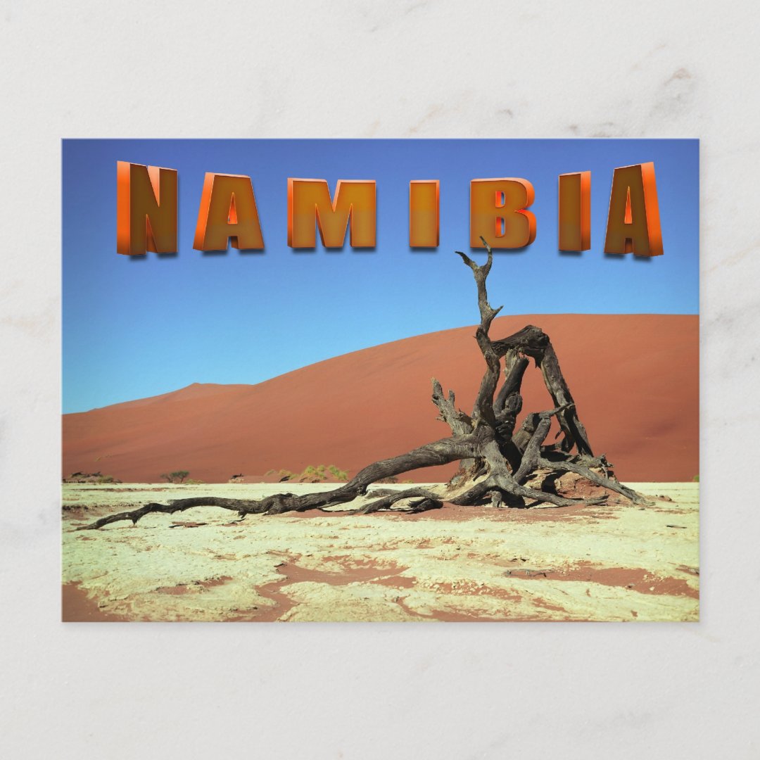Namibia Postkarte | Zazzle.de