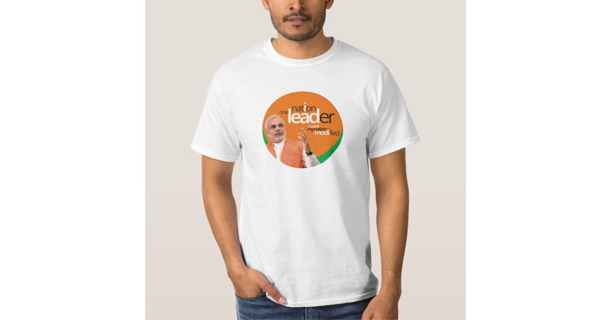 Narendra Modi 1Nation 1PM T-Shirt | Zazzle.de