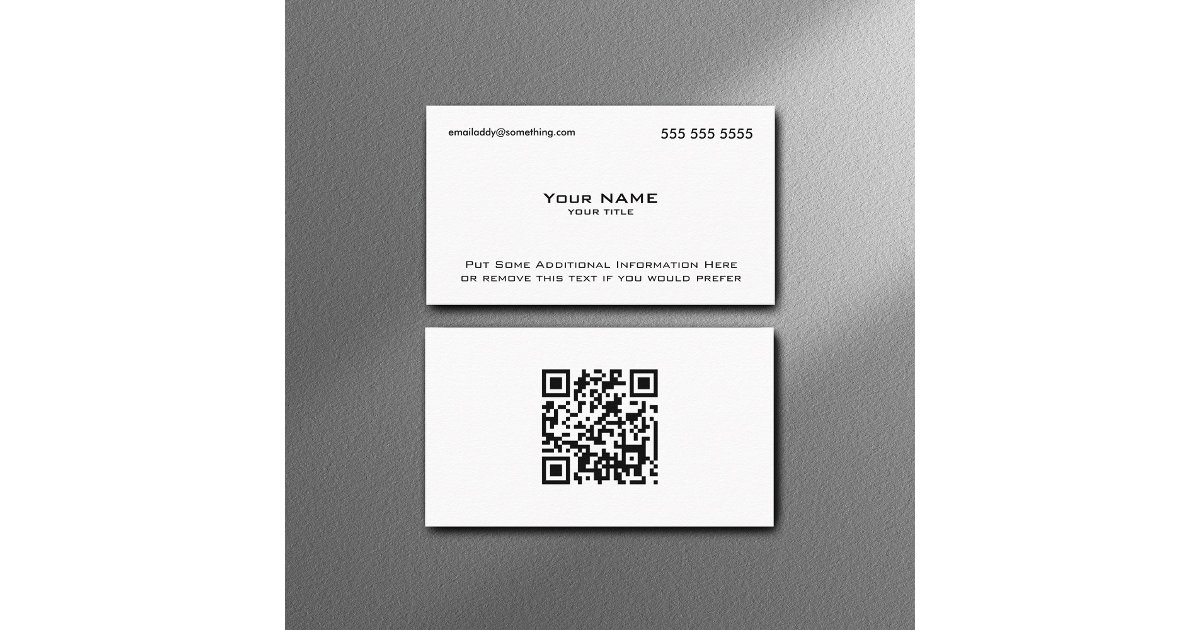 Neuer QR-Code Visitenkarte | Zazzle.de