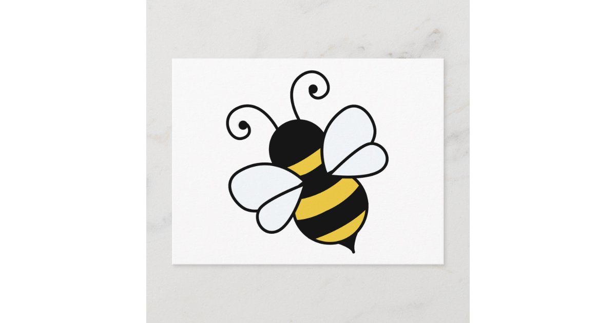 Niedliche Biene Postkarte | Zazzle.de