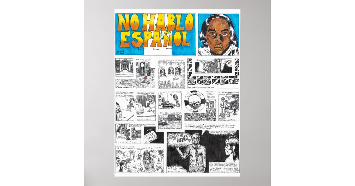 No Hablo Español Poster | Zazzle.de