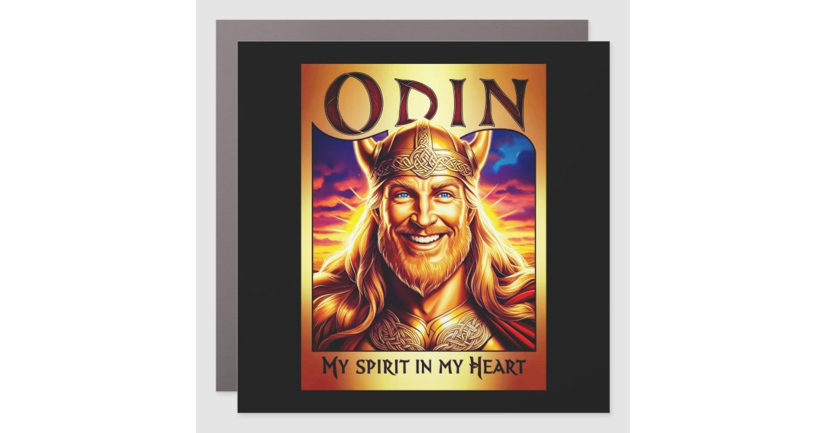 ODIN, MY SPIRIT IN MY HEART. AUTO MAGNET | Zazzle.de