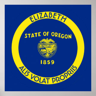 Oregon Flagge Poster-Designs | Zazzle.de