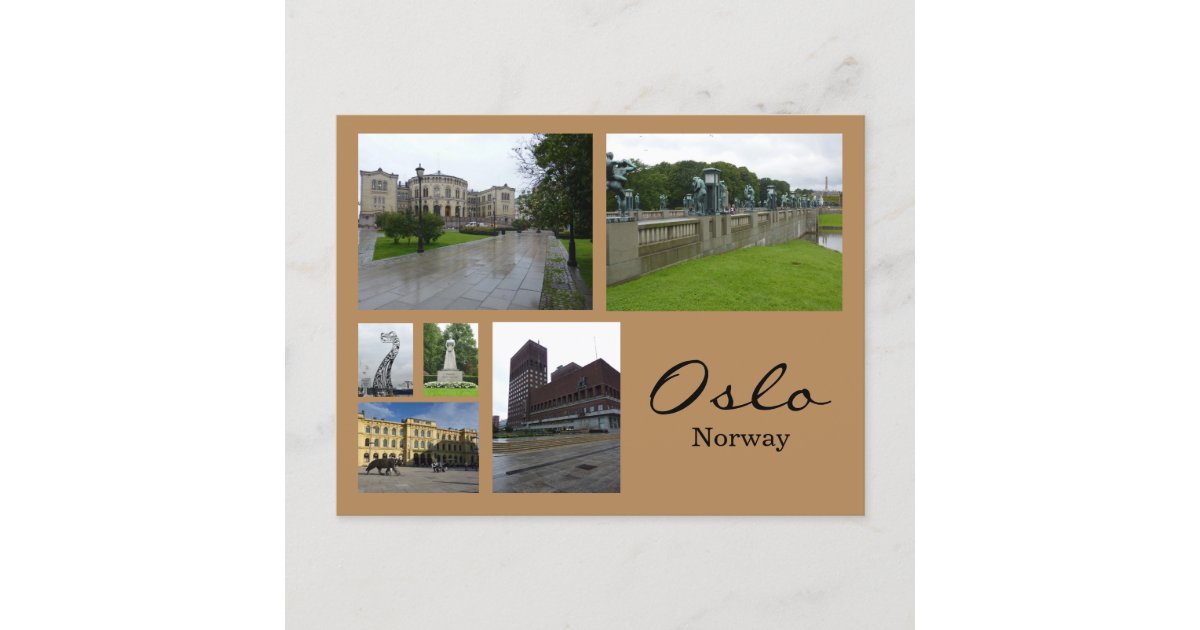 Oslo Collage 1 Postkarte | Zazzle.de