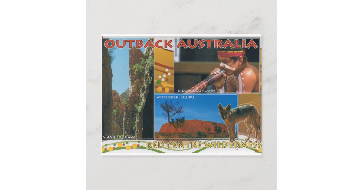 Outback Australia Postcard | Landschaftlich austra Postkarte | Zazzle.de