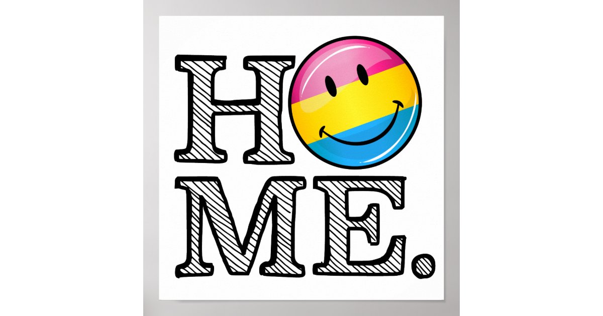 Pansexual Stolz Lächeln Flag Housewarming Poster | Zazzle.de