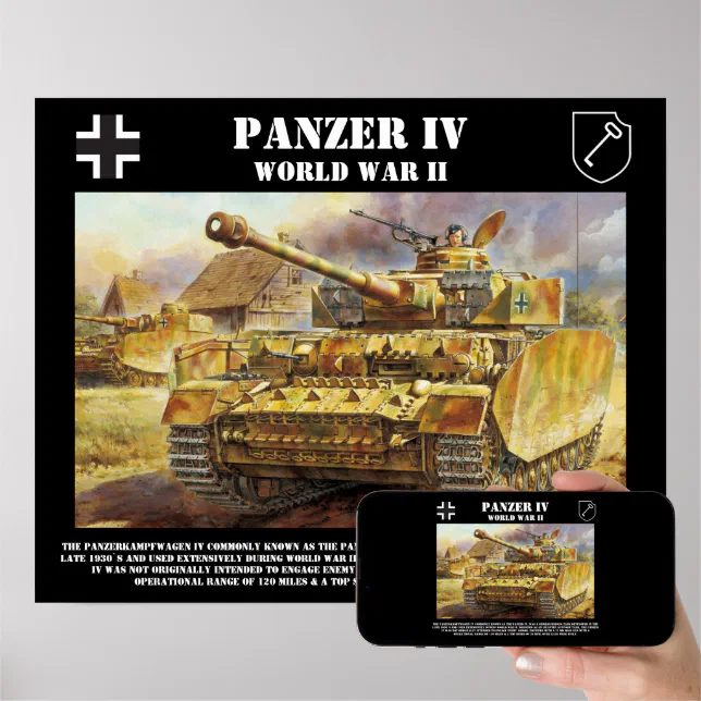 Panzer IV Tank Poster | Zazzle.de