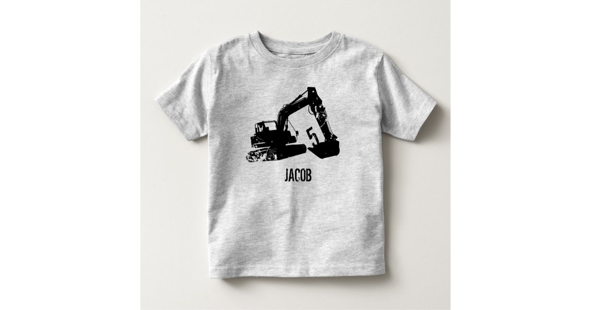 Personalisiertes Bagger-Shirt Kleinkind T-shirt | Zazzle.de