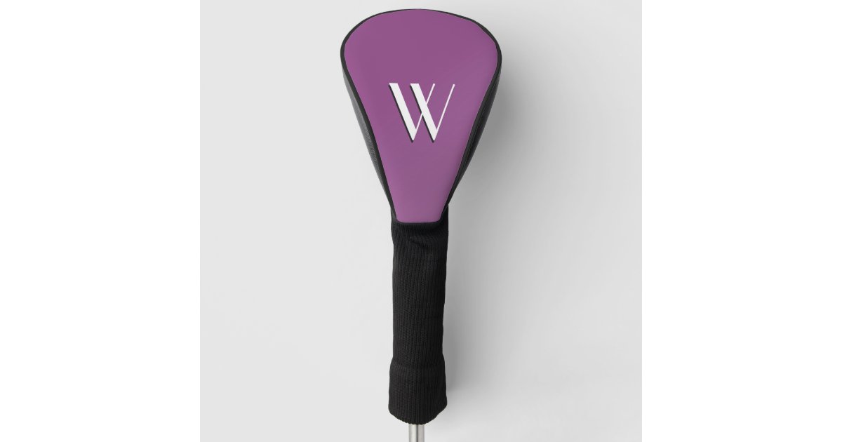 Plum Nice Initial Golf Headcover | Zazzle.de