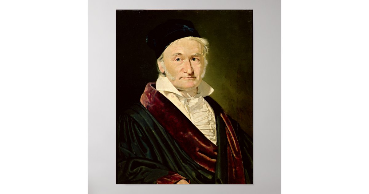 Portrait von Carl Friedrich Gauss, 1840 Poster | Zazzle.de