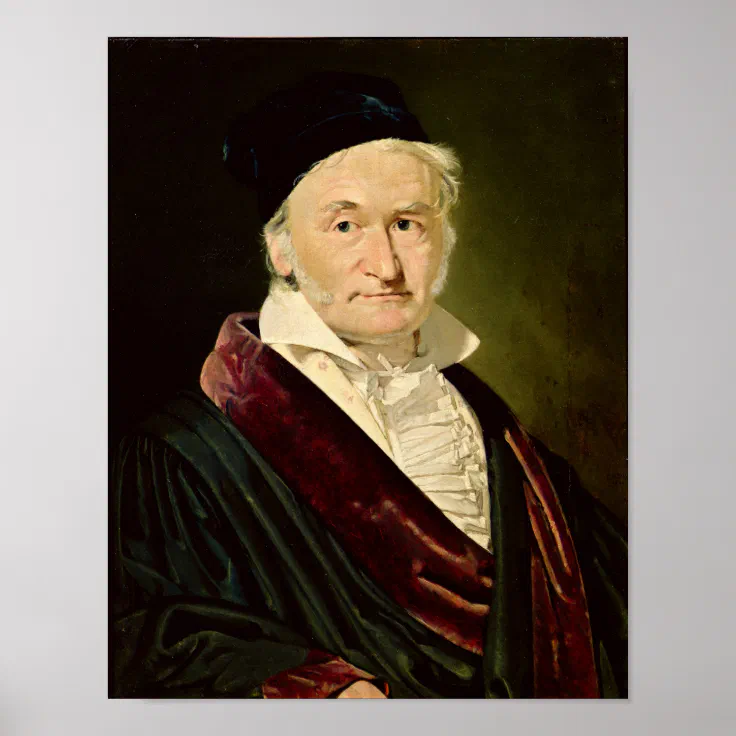 Portrait von Carl Friedrich Gauss, 1840 Poster | Zazzle.de