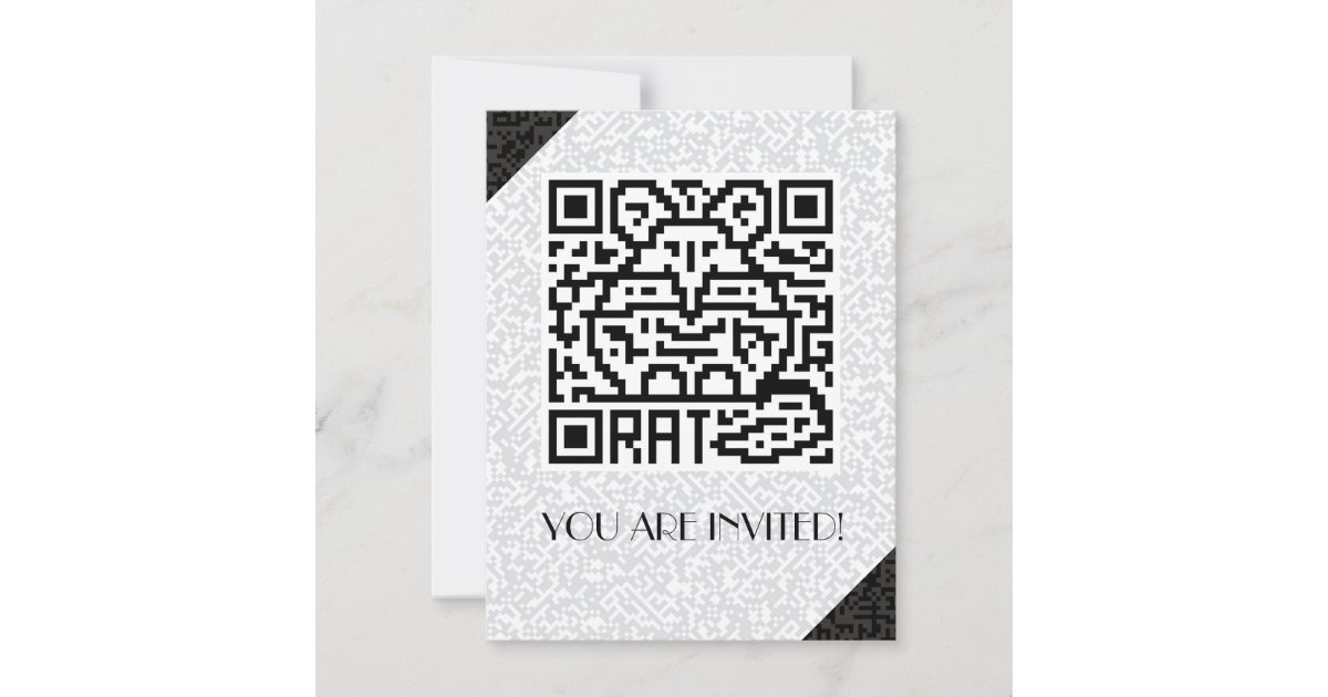 QR-Code der Rat Einladung | Zazzle.de