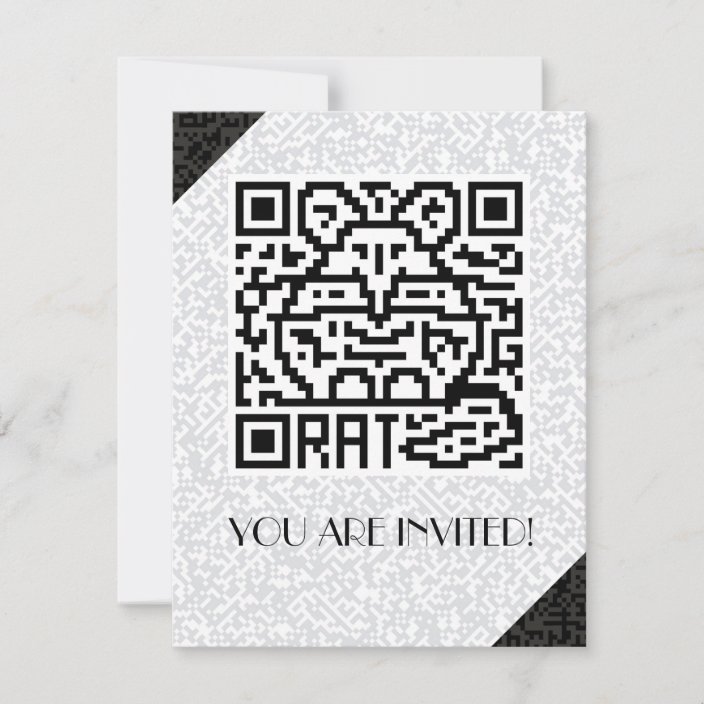 QR-Code der Rat Einladung | Zazzle.de