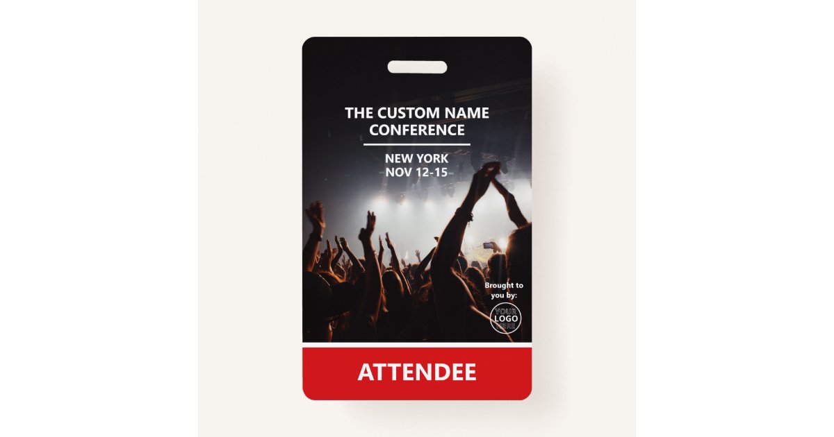 QR-Code für Red Access Pass-Logo auf der Konferenz Ausweis | Zazzle.de