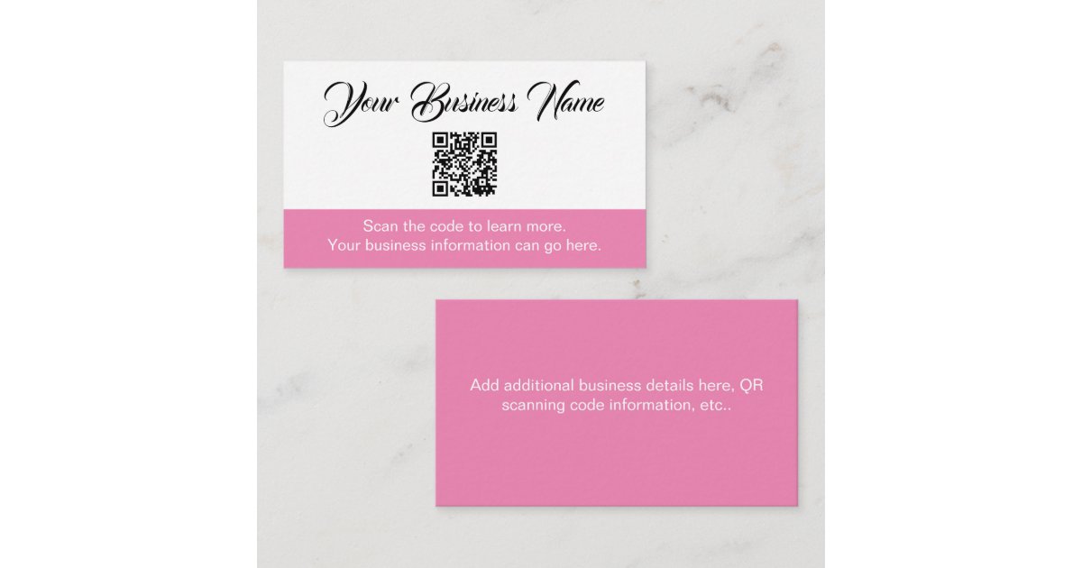 QR Code Scan Business Card Visitenkarte | Zazzle.de