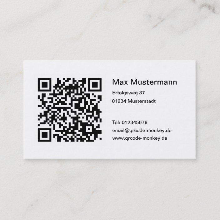 QR-Code Visitenkarten Visitenkarte | Zazzle.de
