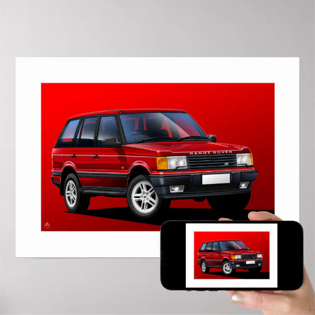Range Rover P38 Poster-Illustration Poster | Zazzle.de