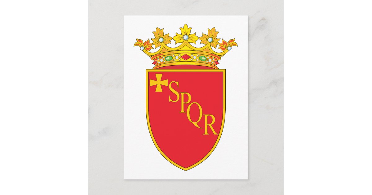 Roms Wappen Postkarte | Zazzle.de
