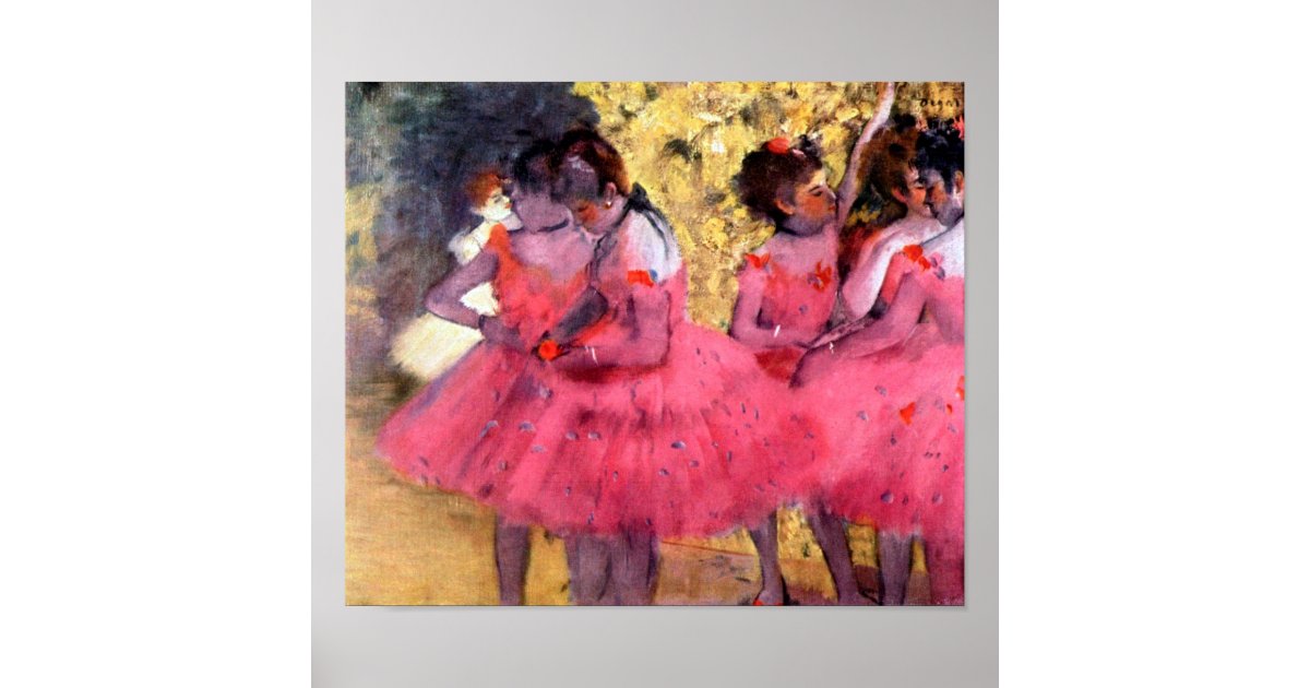 Rosa Tänzer, Edgar Degas Poster | Zazzle.de