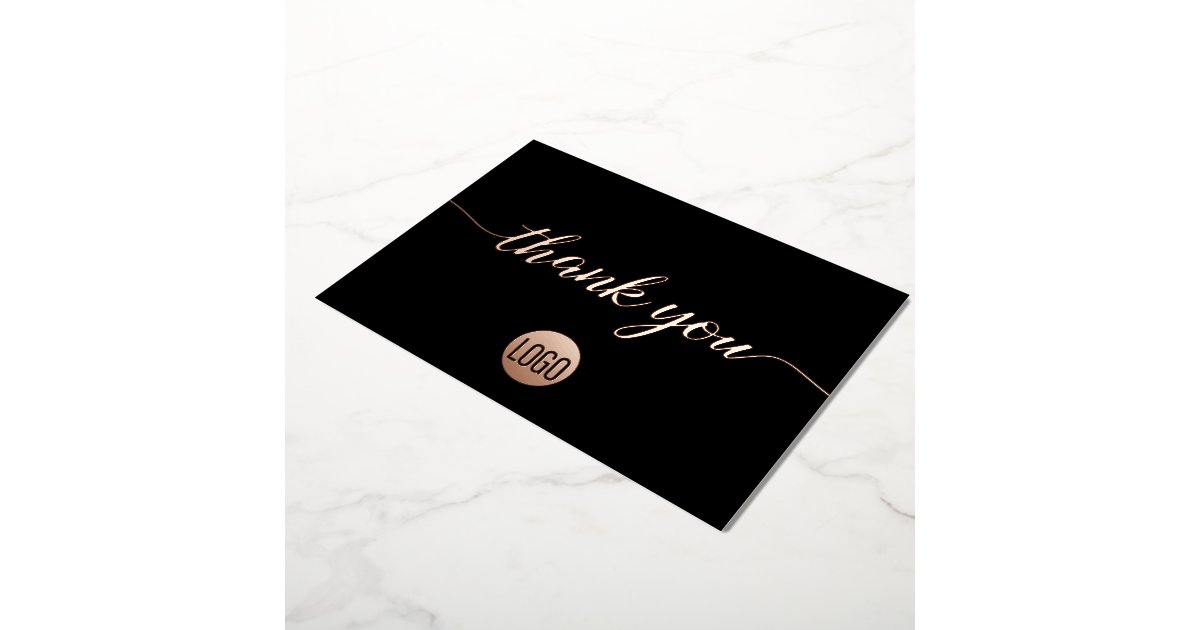 Rose Gold Vielen Dank, dass Sie das Logo für Sie g Folieneinladung ...