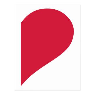 Halbes Herz Postkarten | Zazzle.de