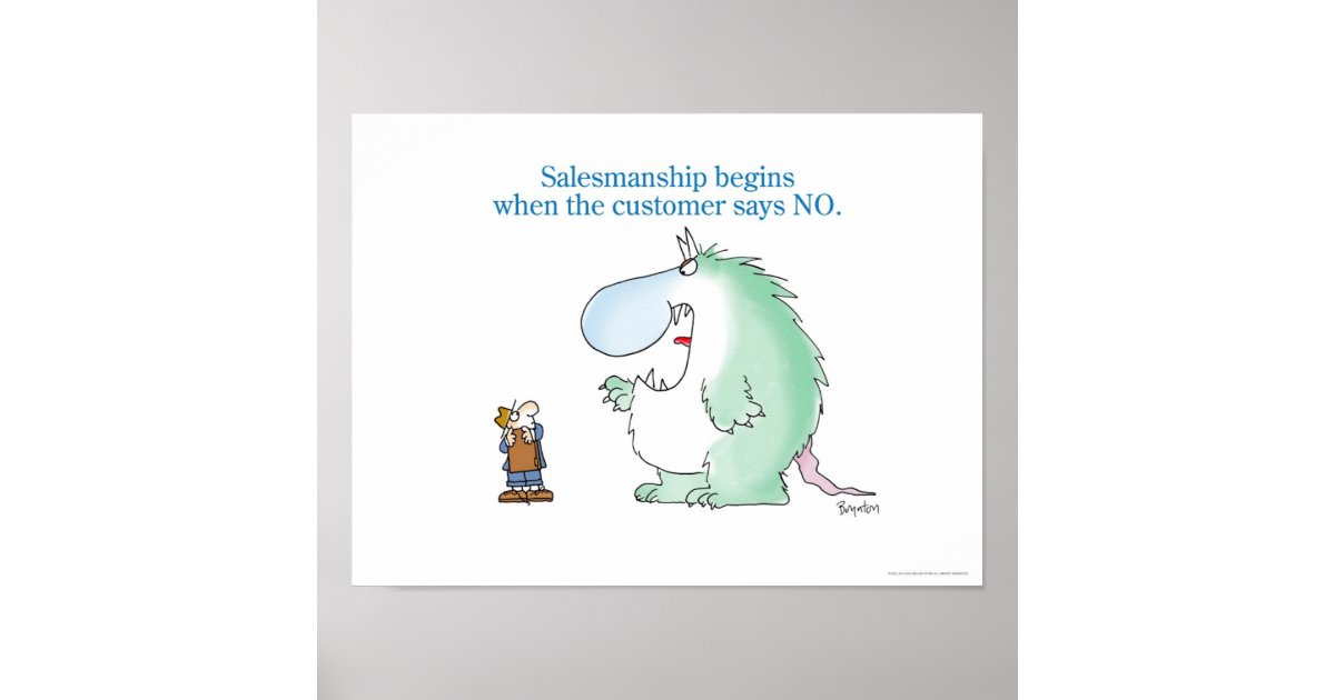 SALESMANSHIP-Poster von Sandra Boynton Poster | Zazzle.de
