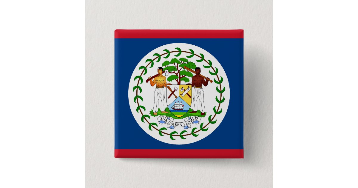 Schaltfläche mit Flagge von Belize Button | Zazzle.de