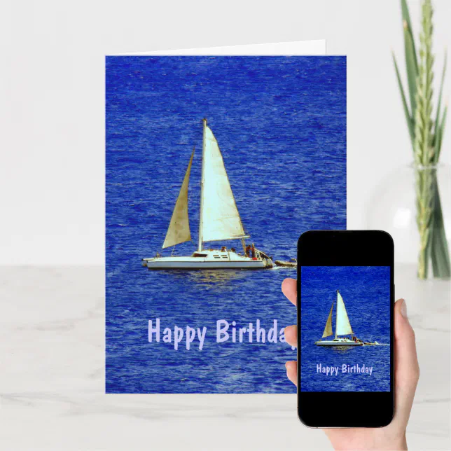 Segelboot in Lahaina, Hawaii, Geburtstag Karte | Zazzle.de