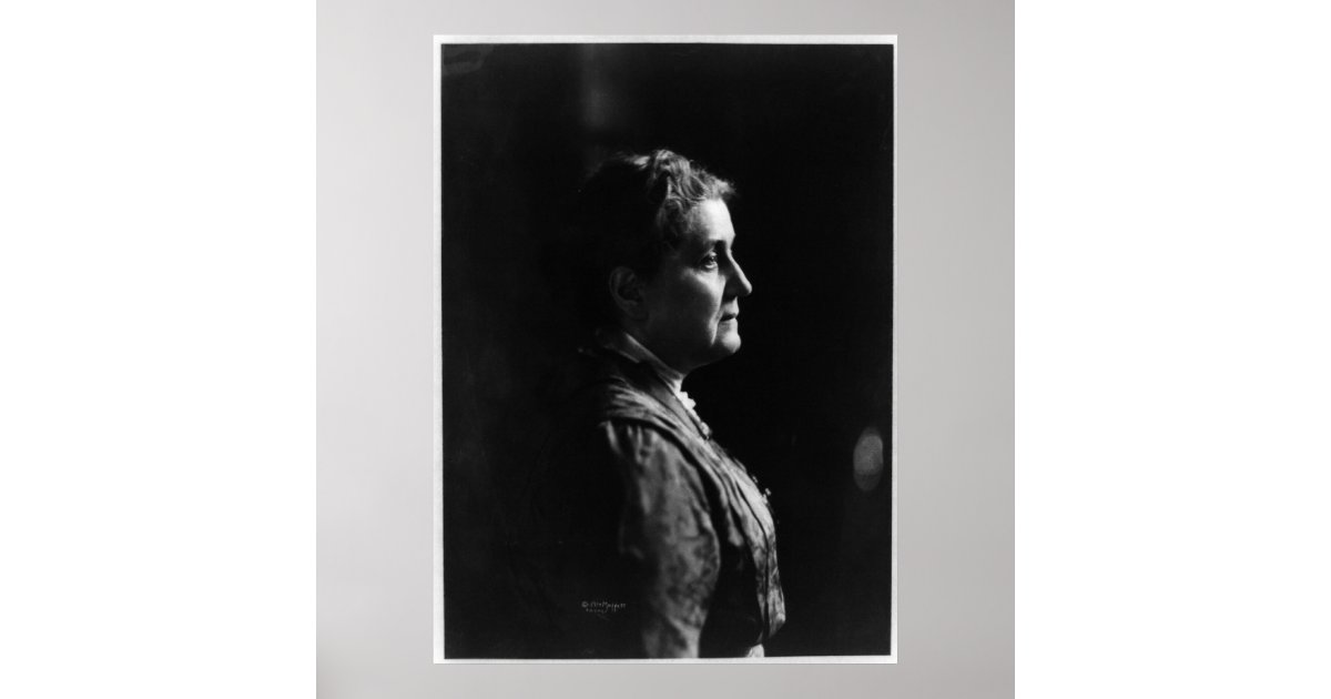 Seitenportrait von Jane Addams Poster | Zazzle.de