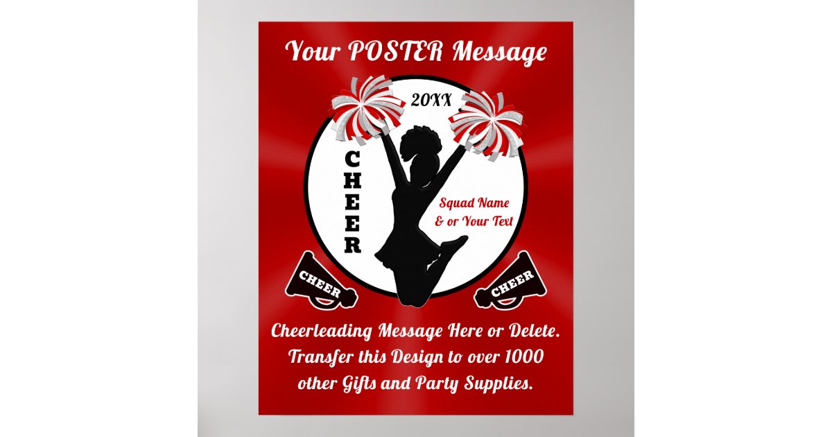 Senior Cheer Posters, Cheer Team Posters Poster | Zazzle.de